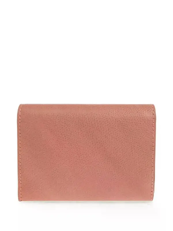 Furla Iride Logo-plaque Grained-leather Wallet - Pink