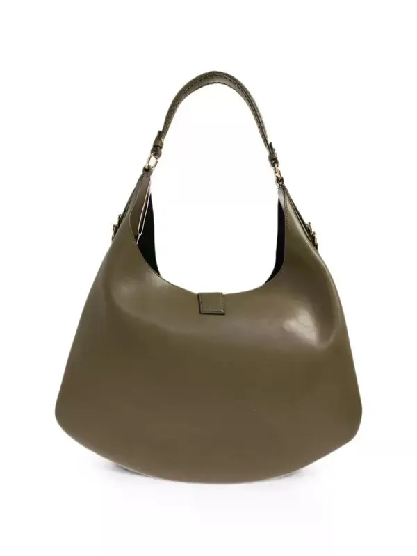 GANNI Butterfly-plaque Shoulder Bag - Green