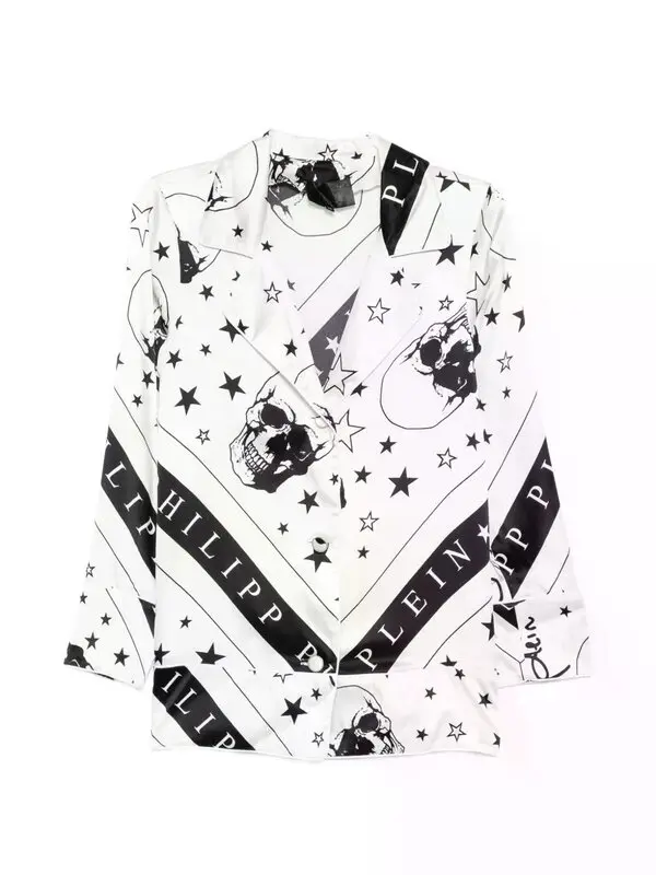 Philipp Plein Skull Print Loungewear Set - White