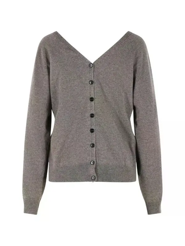LISA YANG V-neck Cashmere Cardigan - Brown
