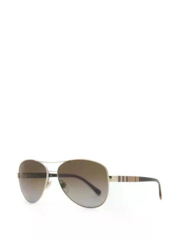 Burberry Aviator Check-pattern Sunglasses