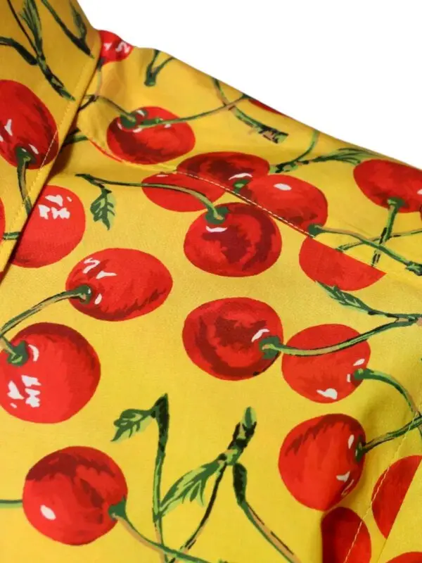 Dolce & Gabbana Martini Cherry-print Shirt