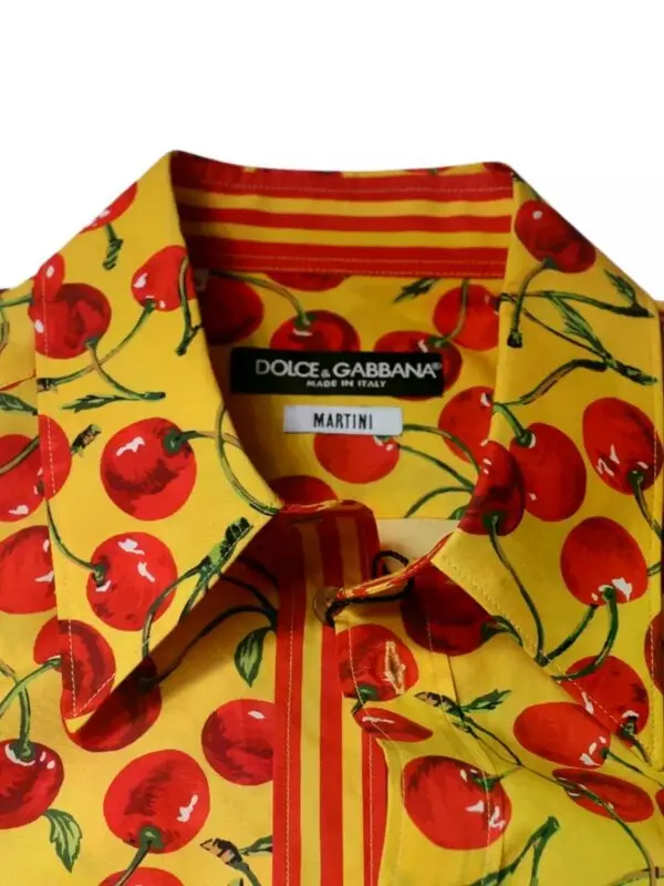 Dolce & Gabbana Martini Cherry-print Shirt