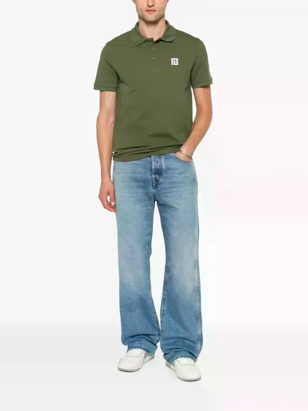 Balmain Logo-patch Polo Shirt