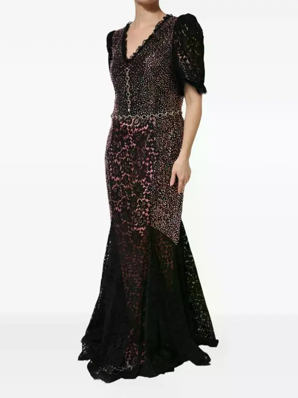 Dolce & Gabbana Crystal-embellished Lace Gown