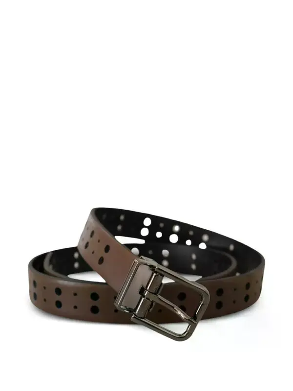 Dolce & Gabbana Perforated Leather Belt