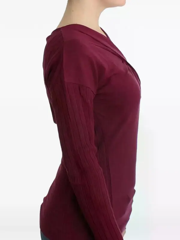 Roberto Cavalli Twisted V-neck Sweater
