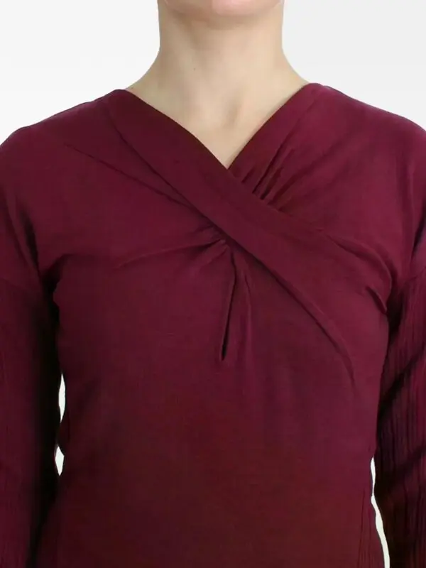 Roberto Cavalli Twisted V-neck Sweater