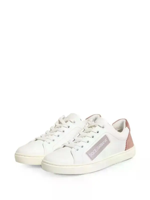 Dolce & Gabbana Leather Logo Patch Sneakers