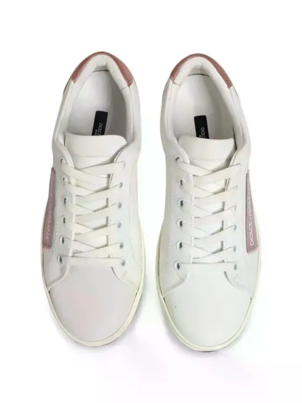 Dolce & Gabbana Leather Logo Patch Sneakers