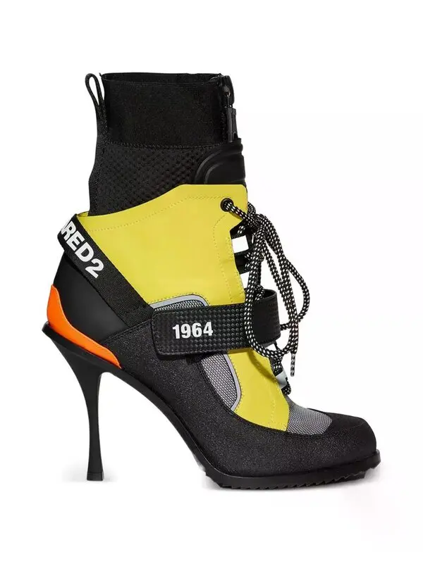 Dsquared2 Techno Lace-up Stiletto Ankle Boots