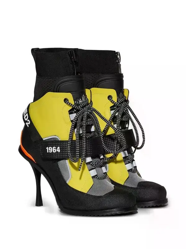 Dsquared2 Techno Lace-up Stiletto Ankle Boots