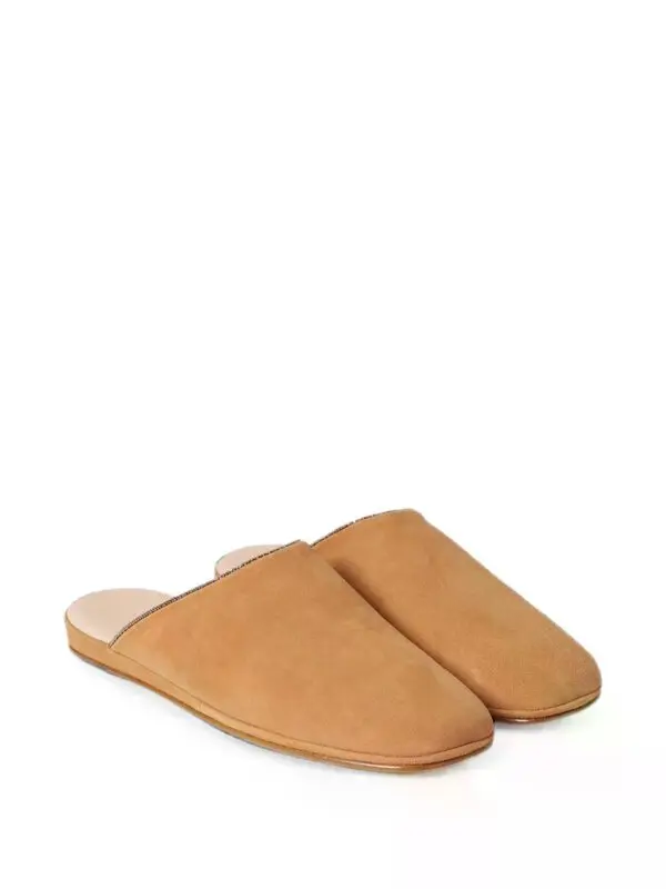 Fabiana Filippi Suede Flat Mules