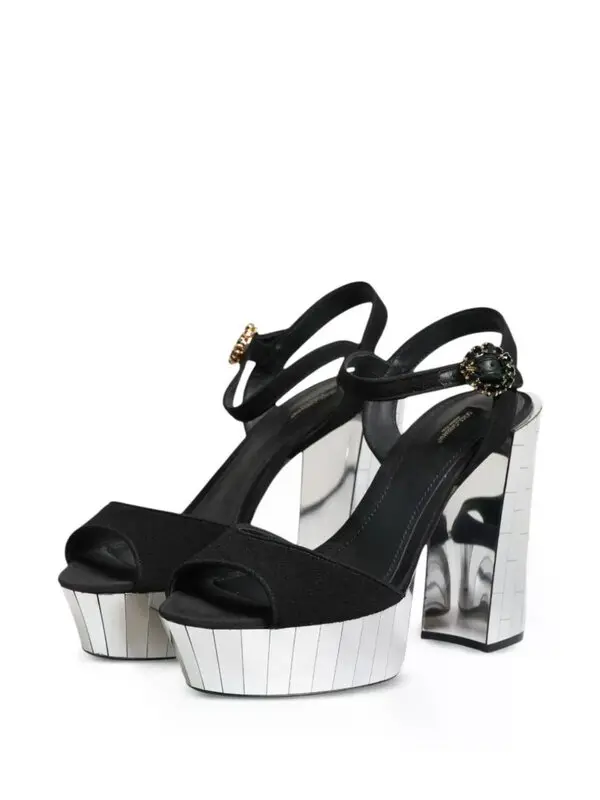 Dolce & Gabbana Keira Crystal-embellished Platform Sandals