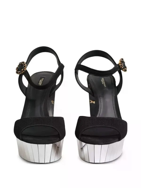 Dolce & Gabbana Keira Crystal-embellished Platform Sandals