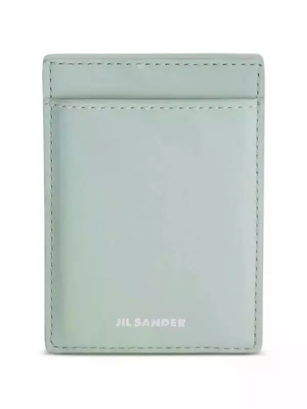 JIL SANDER Magnetic Card Holder - Green