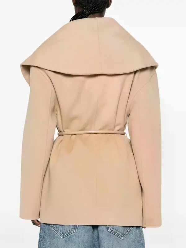 Sportmax Shawl-collar Wool Coat - Neutrals