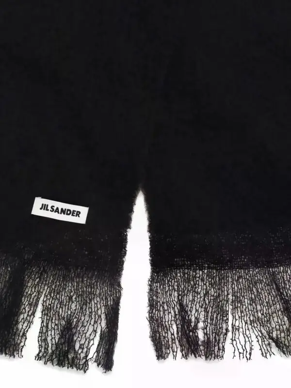 JIL SANDER Fringed Blend Scarf