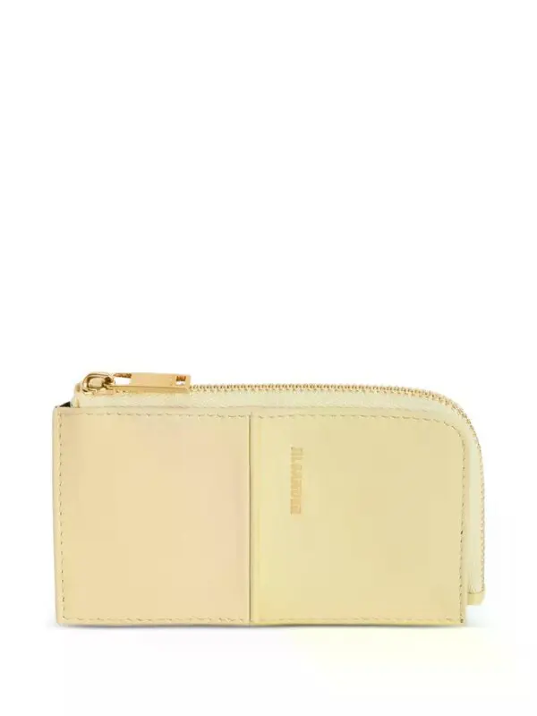JIL SANDER Linea Coin Purse Small - Yellow