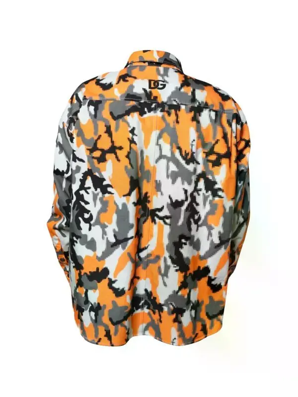 Dolce & Gabbana Camouflage Print Denim Jacket