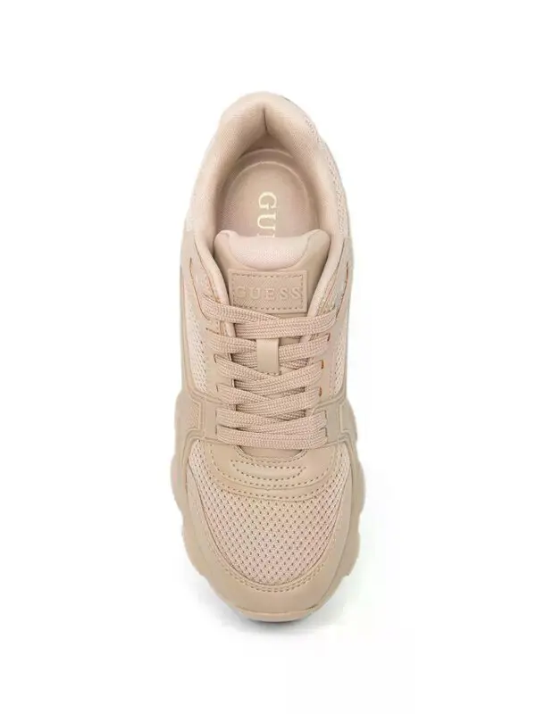 Guess Logo-embossed Leather Sneakers