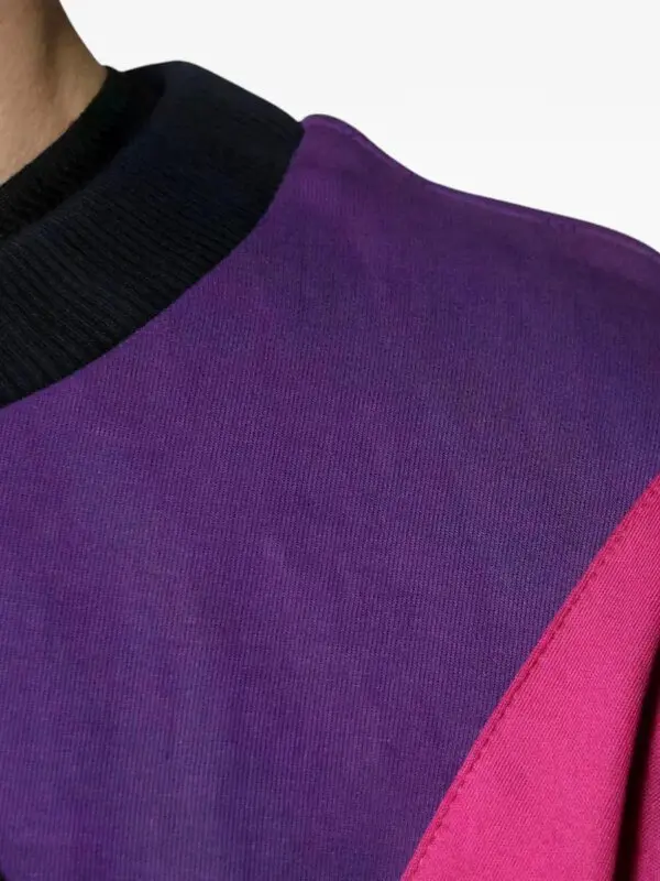 Dolce & Gabbana Colorblocked Patch Detail Crew Neck Sweater