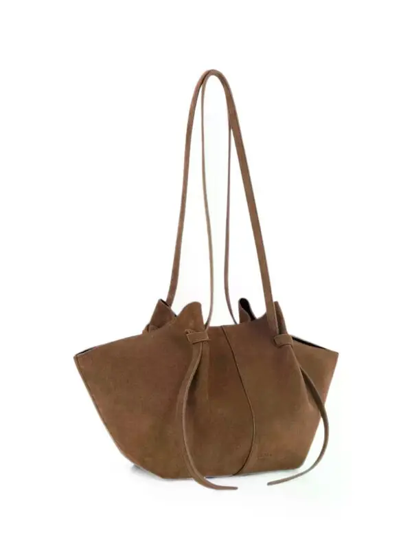 Yuzefi Mochi Pleated Shoulder Bag - Brown