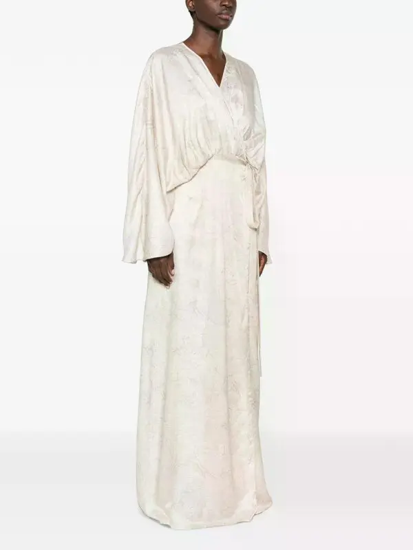 GOLDEN GOOSE Jacquard Wrap Maxi Dress