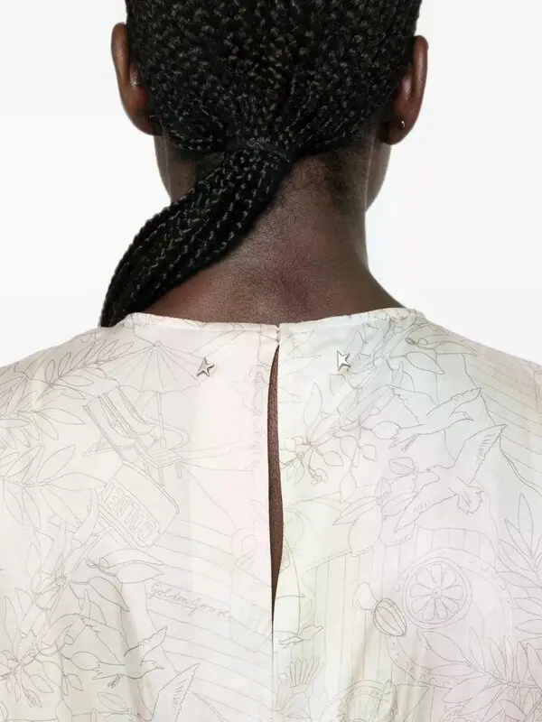 GOLDEN GOOSE Jacquard Wrap Maxi Dress