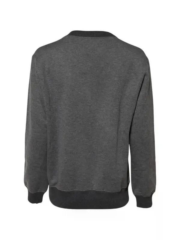 Dolce & Gabbana Embroidered Logo Crew Neck Sweater