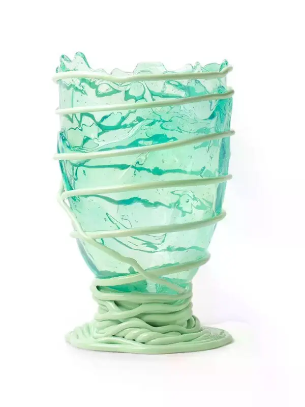 GAETANO PESCE Pompitu Ii Irregular-trim Vase X Browns Exclusive - Green