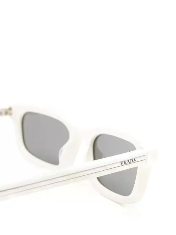 Prada Rectangle Frame Sunglasses - White