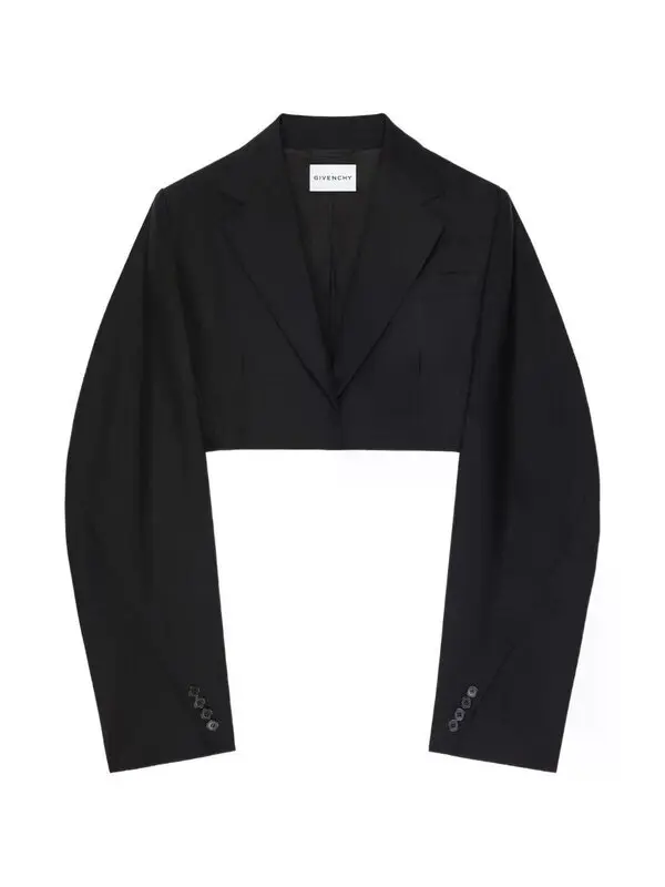 Givenchy Cocoon-sleeve Cropped Jacket