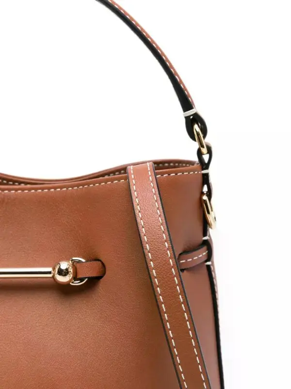 Strathberry Mini Corda Bucket Leather Tote Bag - Brown