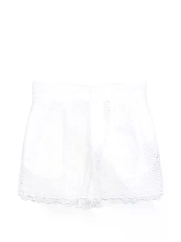 Dice Kayek Broderie Anglaise Shorts - White