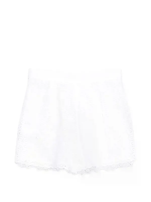 Dice Kayek Broderie Anglaise Shorts - White
