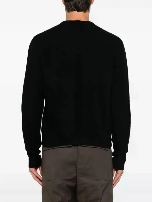 Rick Owens Ribbed Trim Sweater