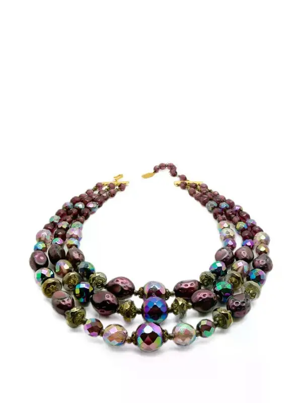 Dior Multi-strand Beaded Necklace - Gold