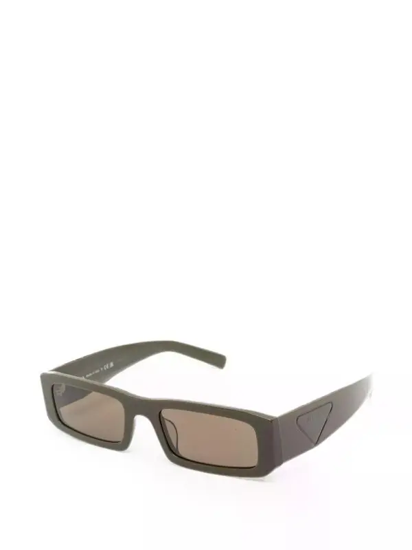 Prada Rectangle Frame Sunglasses - Green