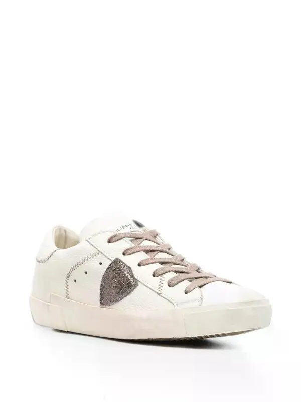 Philippe Model Prsx Low Panelled Sneakers - White