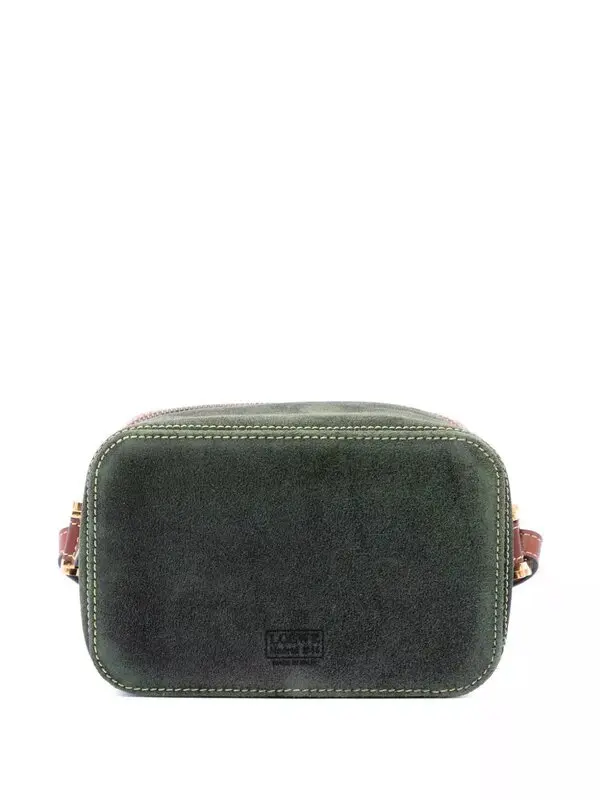Loewe Suede Anagram Vanity Bag - Green