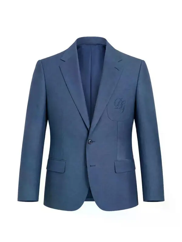 Dolce & Gabbana Logo-embroidered Single-breasted Blazer