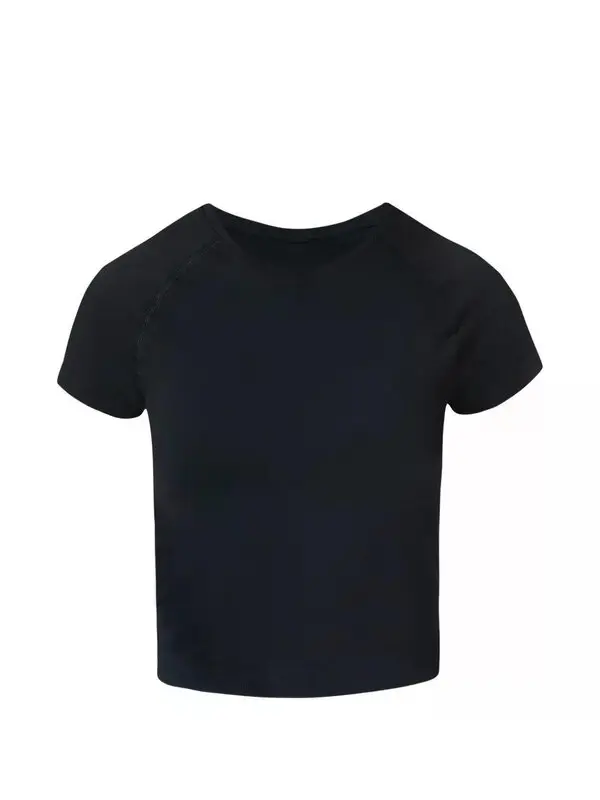 Sweaty Betty Ribbed Knit Round Neck Short Sleeve T-shirt