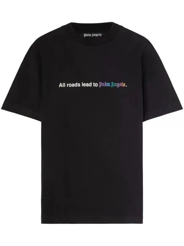 Palm Angels Logo-print Crew-neck T-shirt