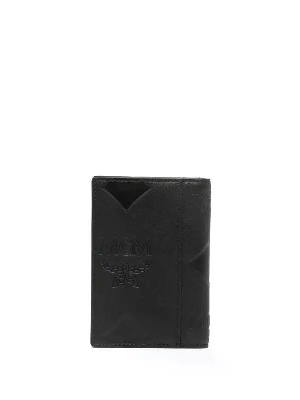 Mcm Logo-stamp Leather Wallet