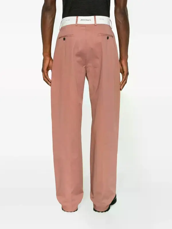 Palm Angels Logo Waist Cotton Trousers
