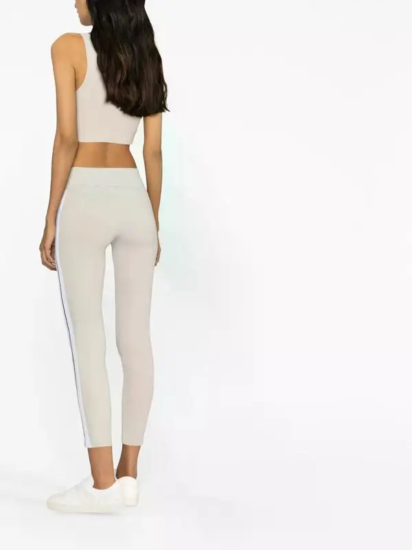Palm Angels Logo-print Cropped Leggings