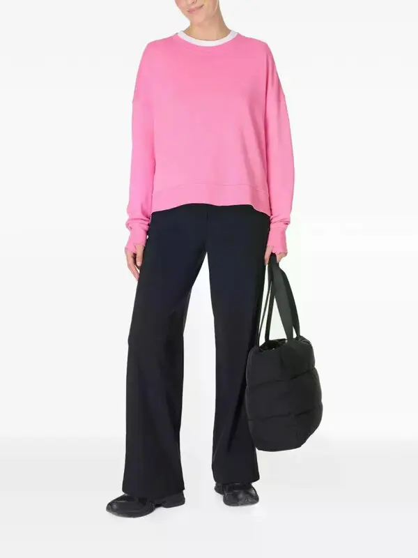 Sweaty Betty Jersey Crewneck Sweatshirt With Embroidered Logo