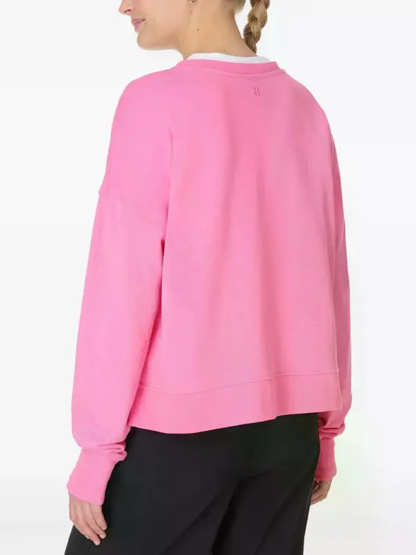 Sweaty Betty Jersey Crewneck Sweatshirt With Embroidered Logo