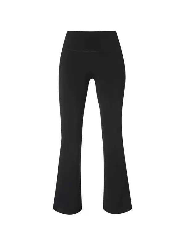 Sweaty Betty Ribbed Flared Leggings - Black